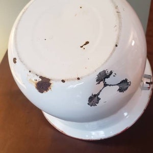Antique Enamelware Porcelain Chamber Pot With Handle - Etsy