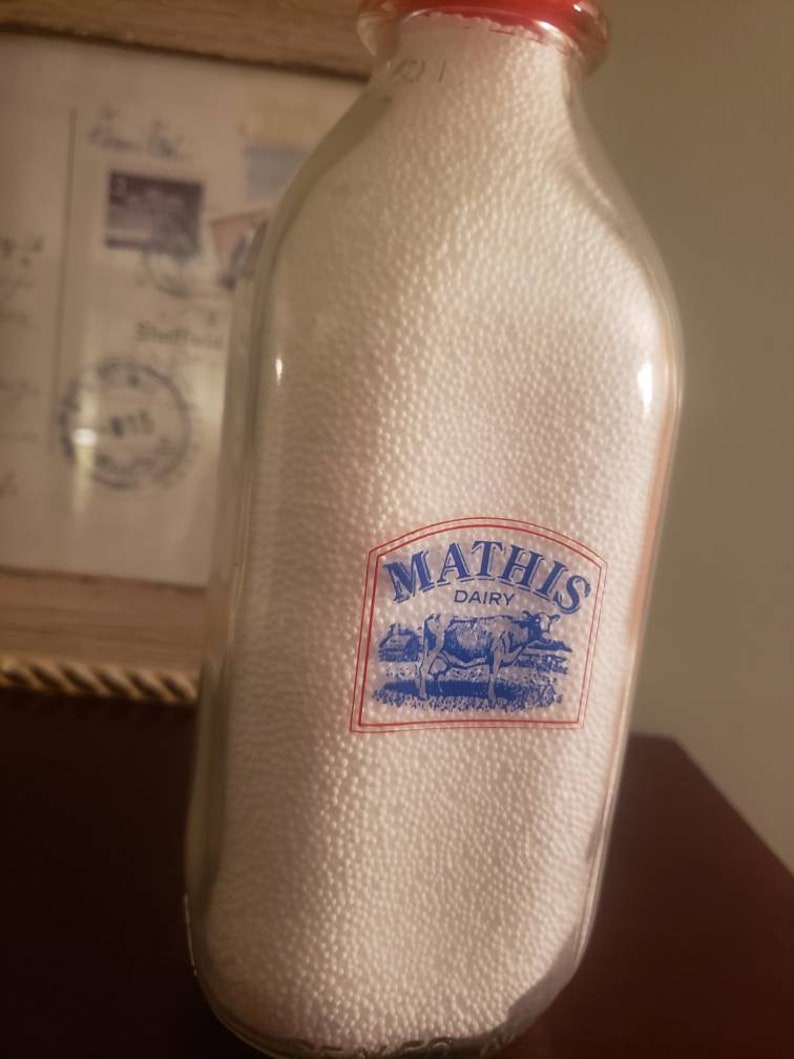 Mathis Dairy Square Quart Glass Bottle - Etsy