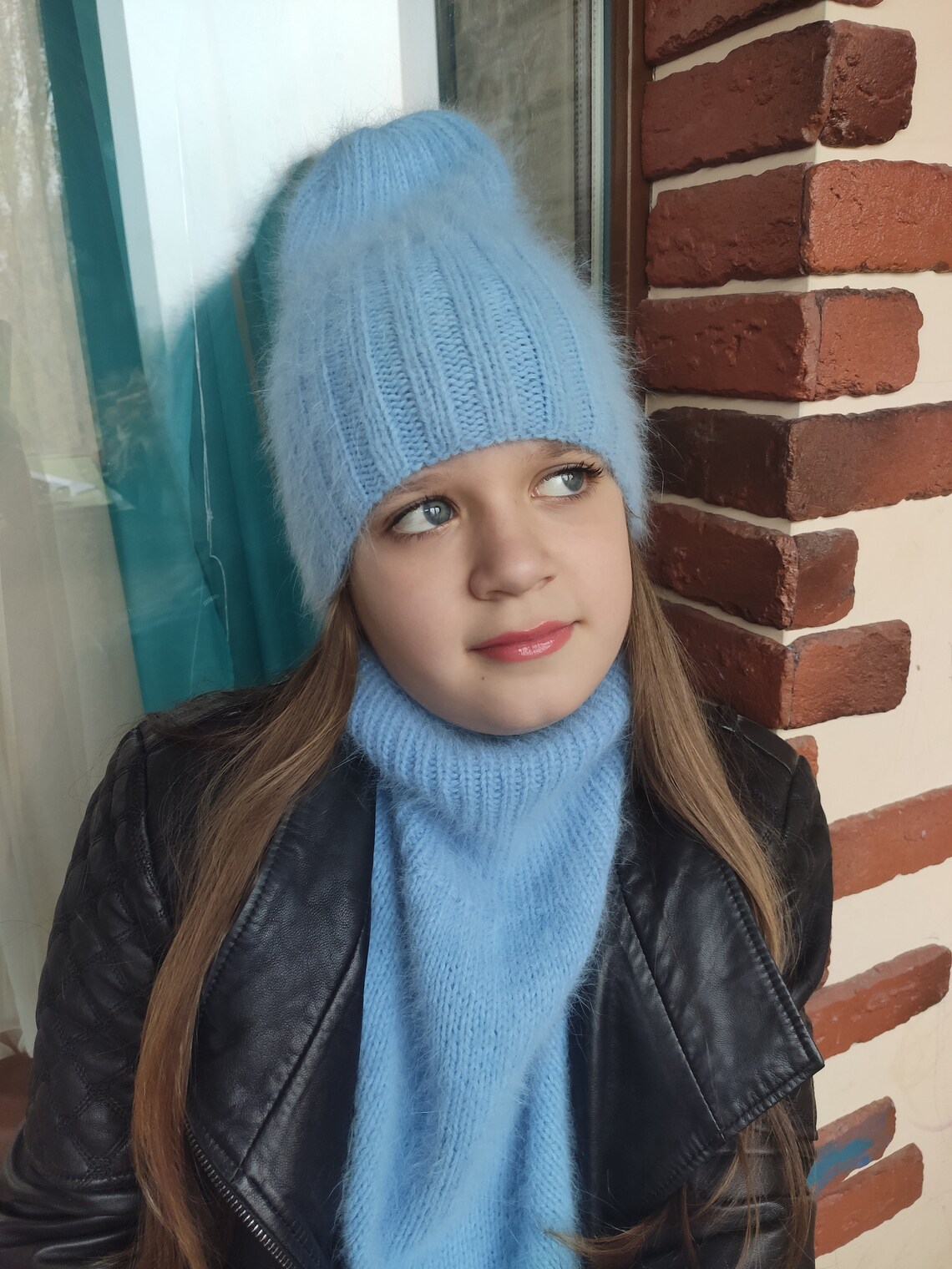 Fluffy Hat, Angora Set, Angora Hat, Soft Hat, Snood, Warm Scarf ...