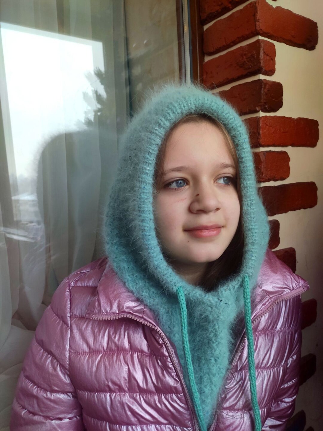 Angora Hood, Fluffy Hood, Soft Helmet, Warm Helmet, Winter Hat, Furry ...