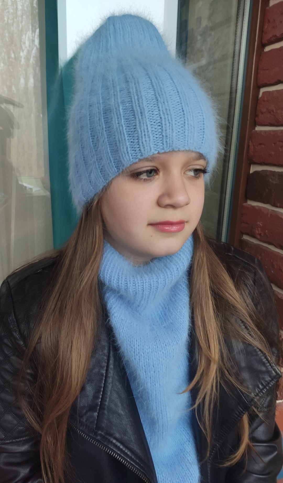 Fluffy Hat, Angora Set, Angora Hat, Soft Hat, Snood, Warm Scarf ...