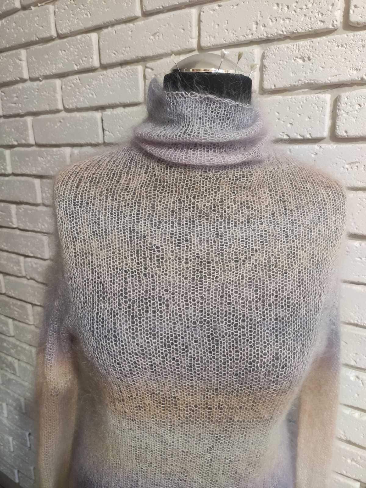 Fluffy Sweater,mohair Blouse,knitted Blouse,colorful Sweater,knitted ...