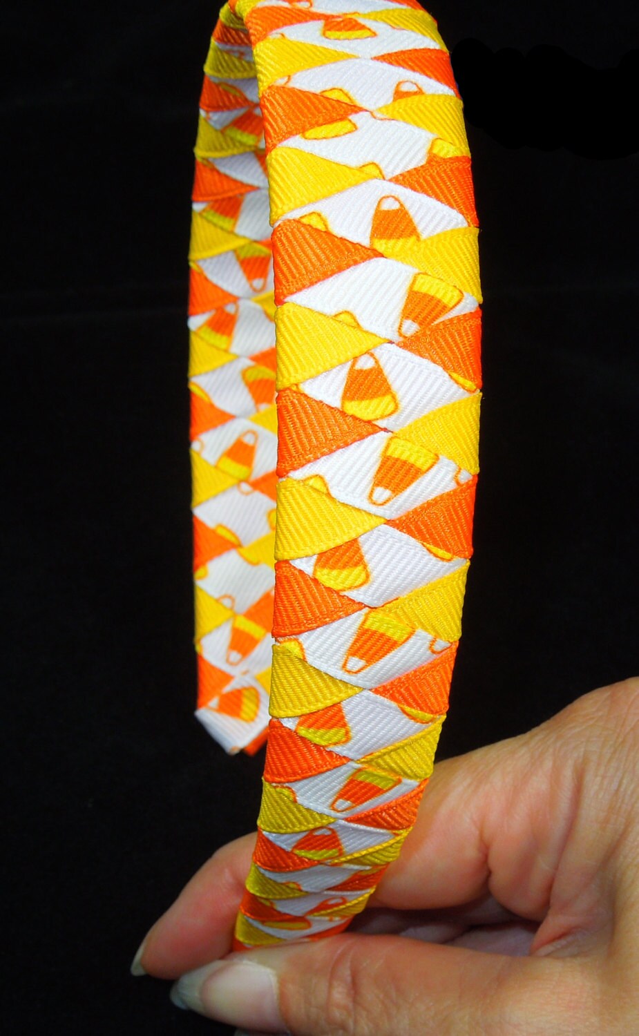 Halloween Woven Headband, Candy Corn Woven Headband, Candy Corn ...