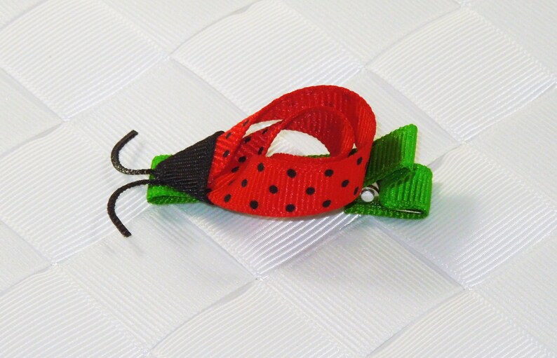 Ladybug Hair Bow Ladybug Hair Clip Lucky Ladybug Bow - Etsy