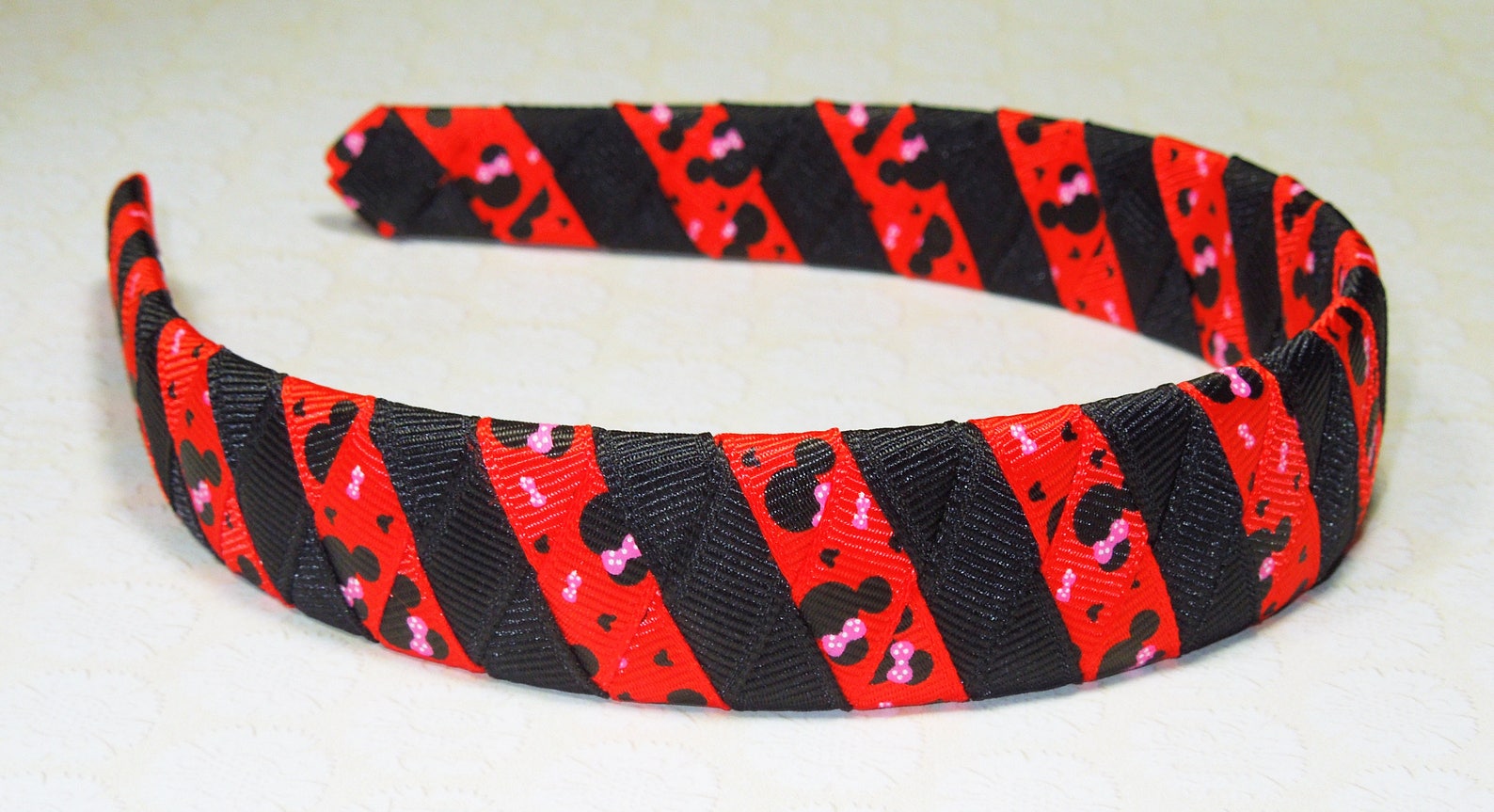 3/8 Red Minnie Mouse Ribbon 10 Yds, Mouse Head Ribbon, 10 Yds Red 3/8 ...