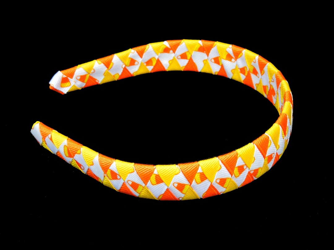 Halloween Woven Headband, Candy Corn Woven Headband, Candy Corn ...