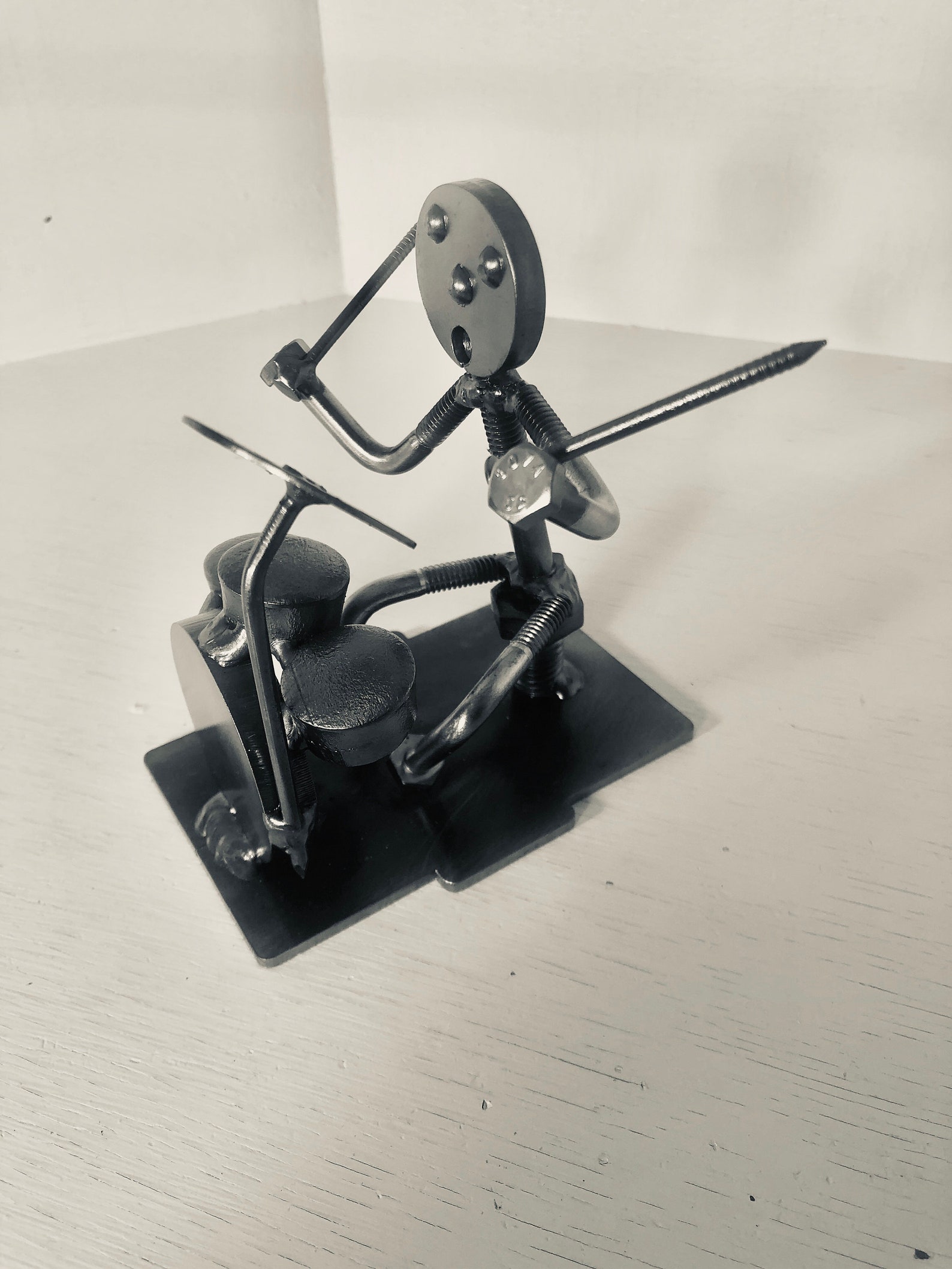 Metal Art Drummer/drummer/drums - Etsy