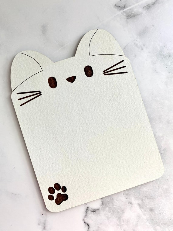 Kawaii Cat Whiteboard With Stand Small Menu Board for | Etsy