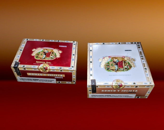 Romeo and Juliet Cigar Box Large Wooden Hinged Craft Box - Etsy