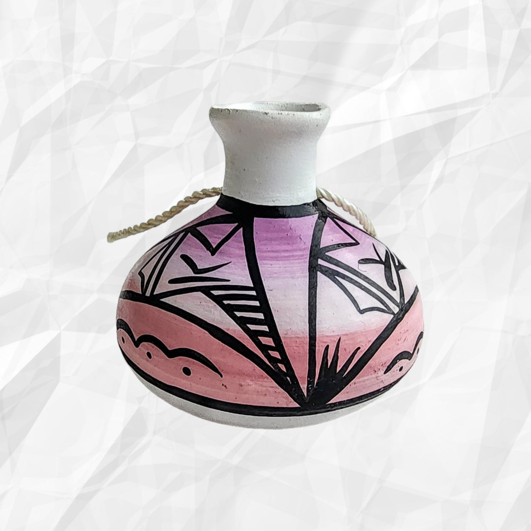 Native American 2 Art Pottery Jar/jug/vessel/ Vase Signed H. Yellow ...