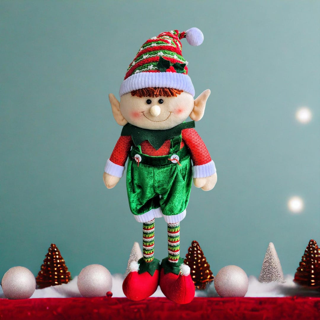 Standing Boy Elf Doll ~ Large 18 Inch Christmas Decoration - Etsy