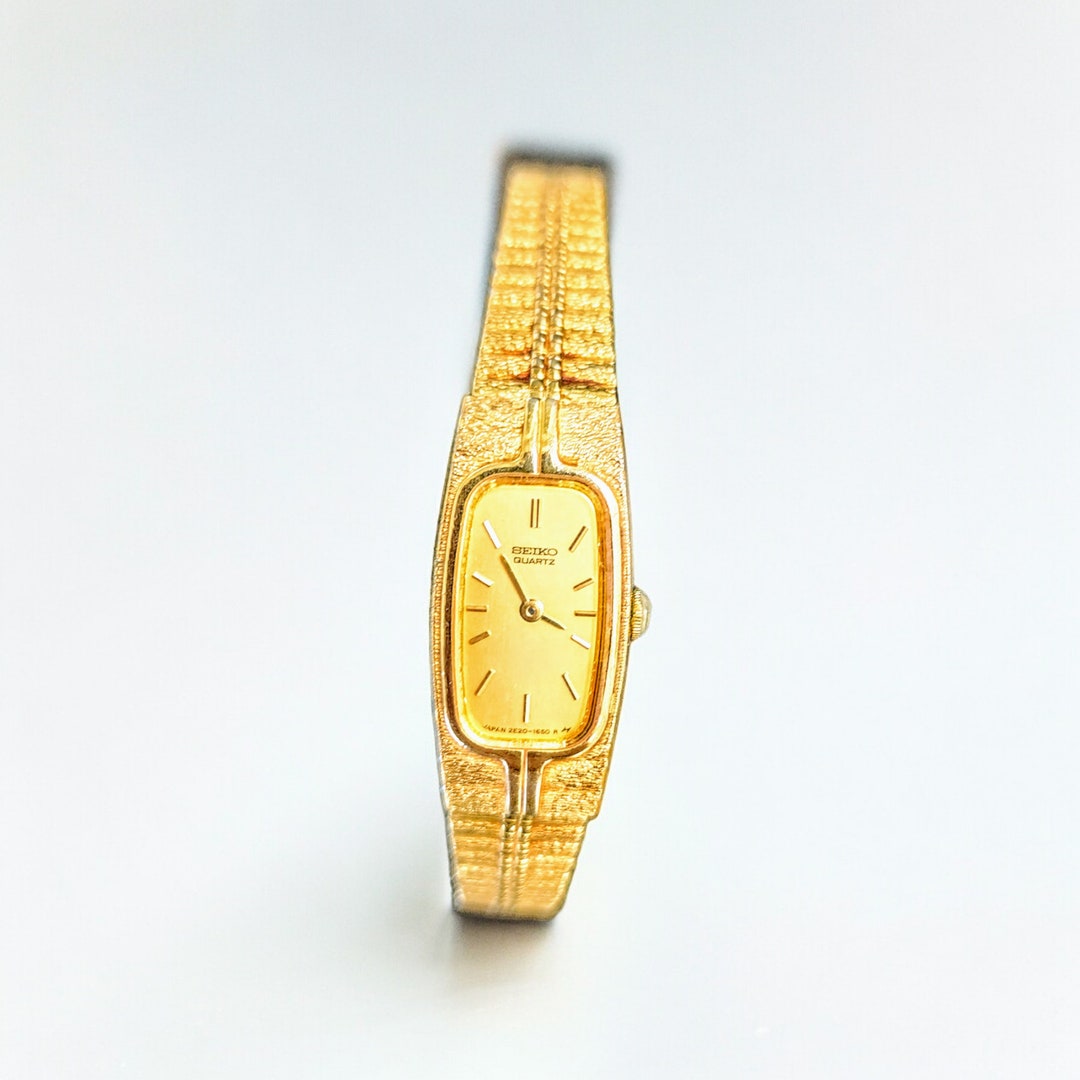 Ladies Seiko Wristwatch ~ Vintage Gold Cocktail Dress Watch - Etsy