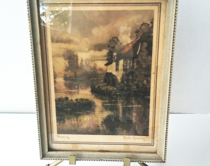 Antique Lithograph - French Artist - Vintage Framed Art - Fine Art ...