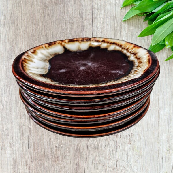 Brown Drip Dishes - Etsy