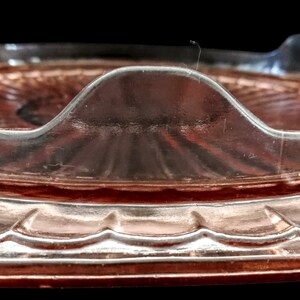 Pink Square Footed Plate Depression Glass Platter With Handles - Etsy