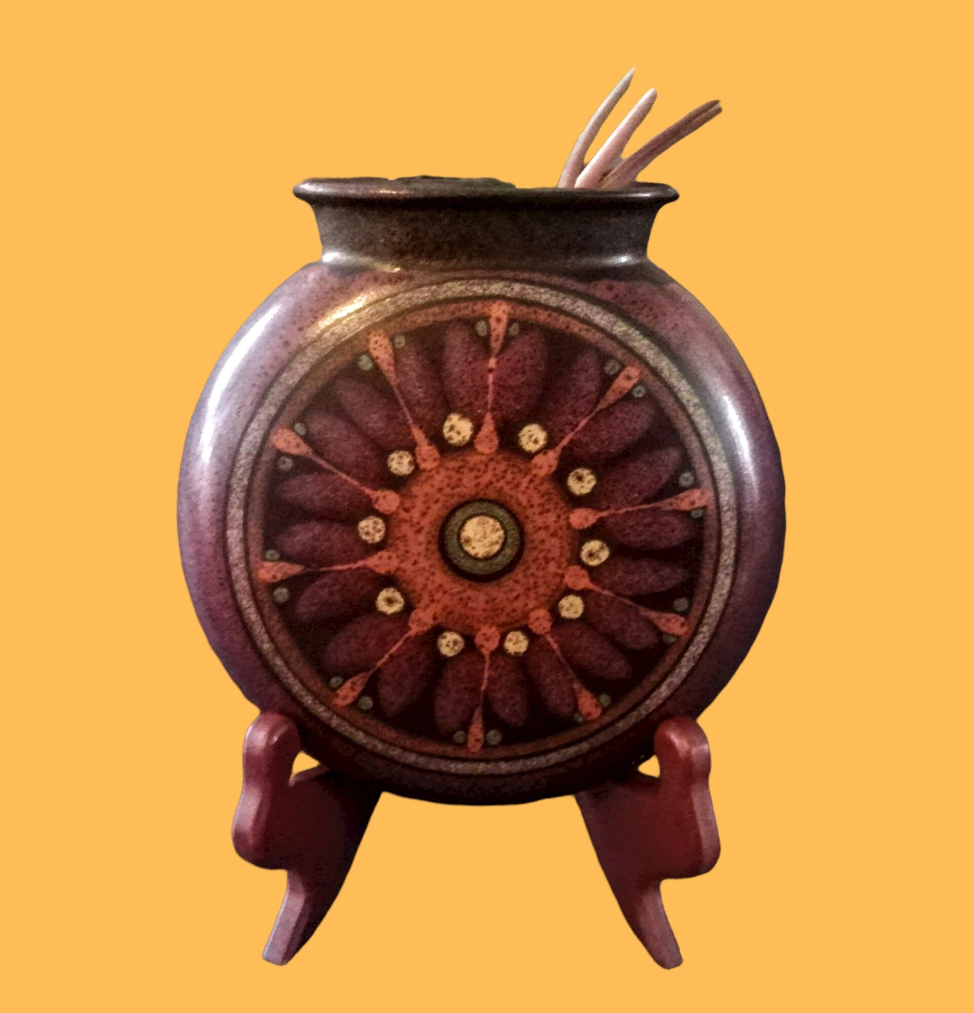 Ceramic Wall Vase KMK Manuell Hand Painted West Germany | Etsy