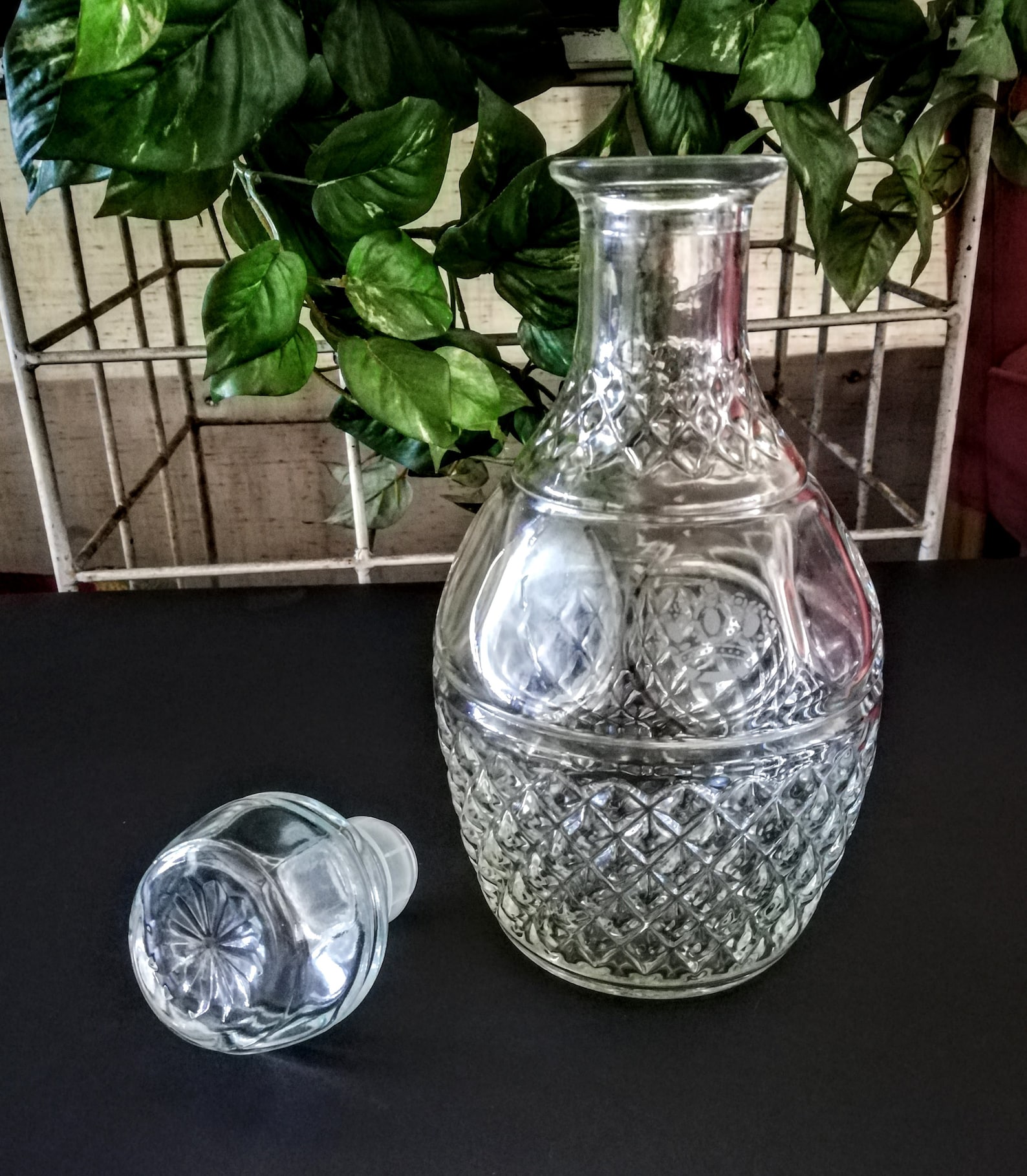 Crown Royal Liquor Decanter Vintage Diamond Cut Bottle | Etsy