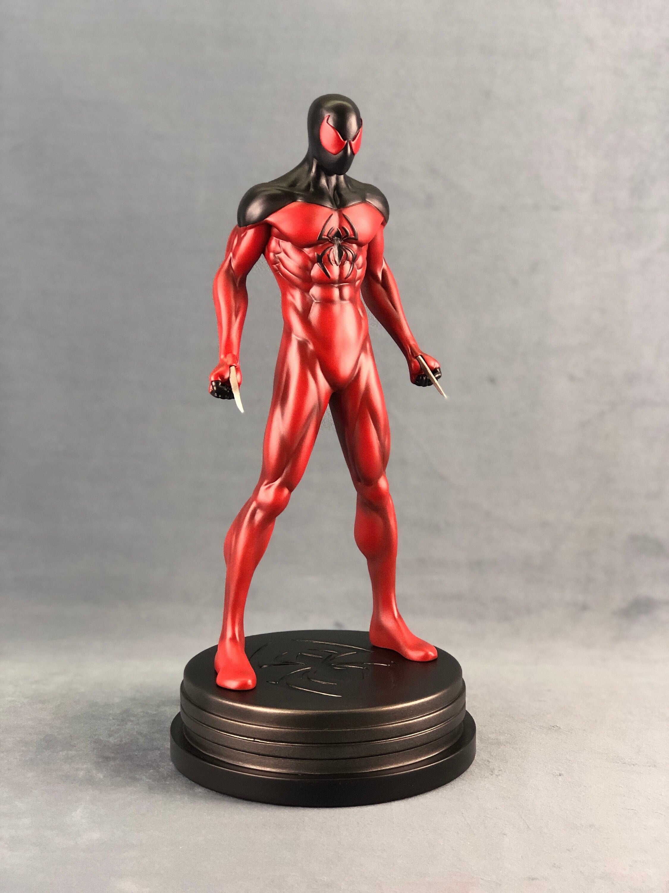 Custom Inspired by SPIDERMAN SCARLET KAINE Resin Statue Bowen Scale ...