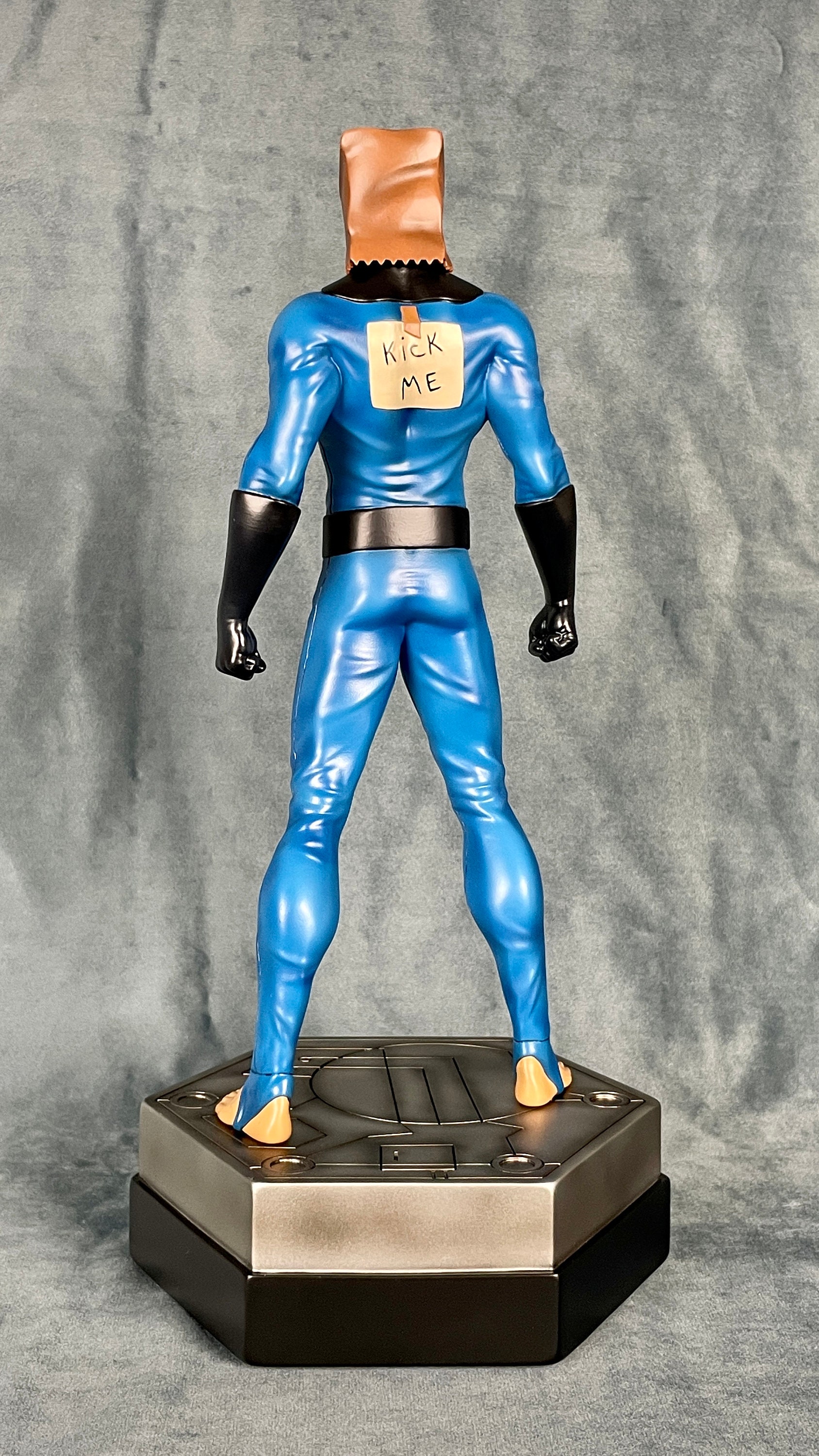 Custom Inspired by Bombastic BAG-MAN SPIDERMAN Black Resin Statue Bowen ...