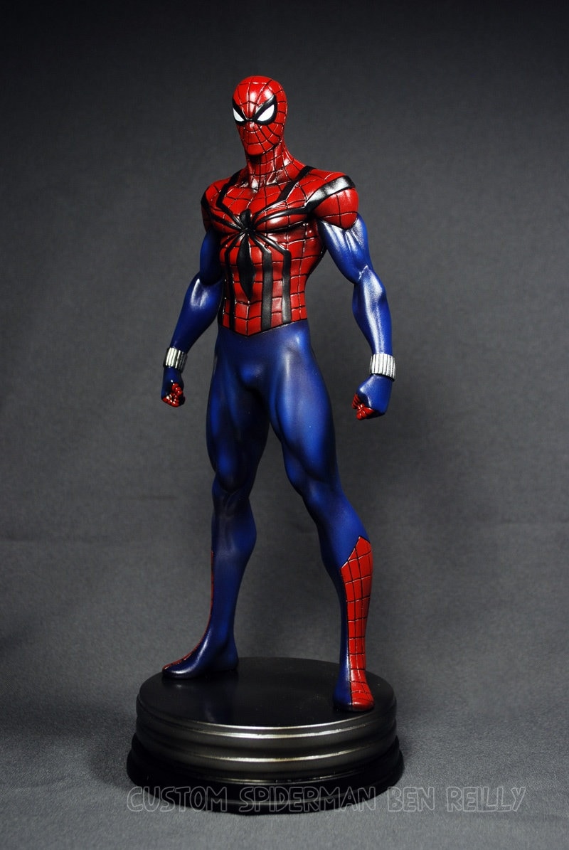 Custom Inspired by BEN REILLY Classic SPIDERMAN Resin Statue Bowen ...