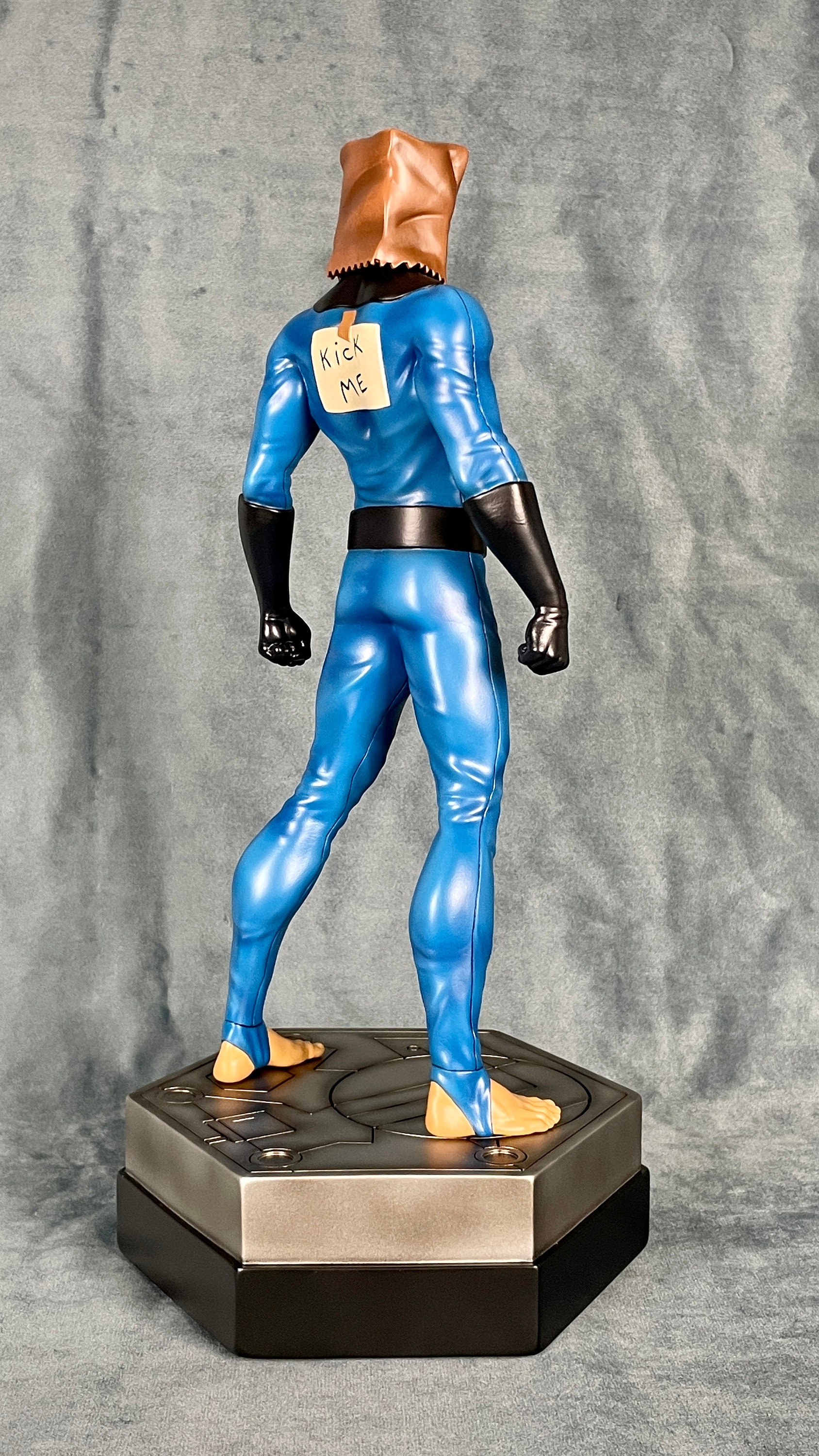 Custom Inspired by Bombastic BAG-MAN SPIDERMAN Black Resin Statue Bowen ...
