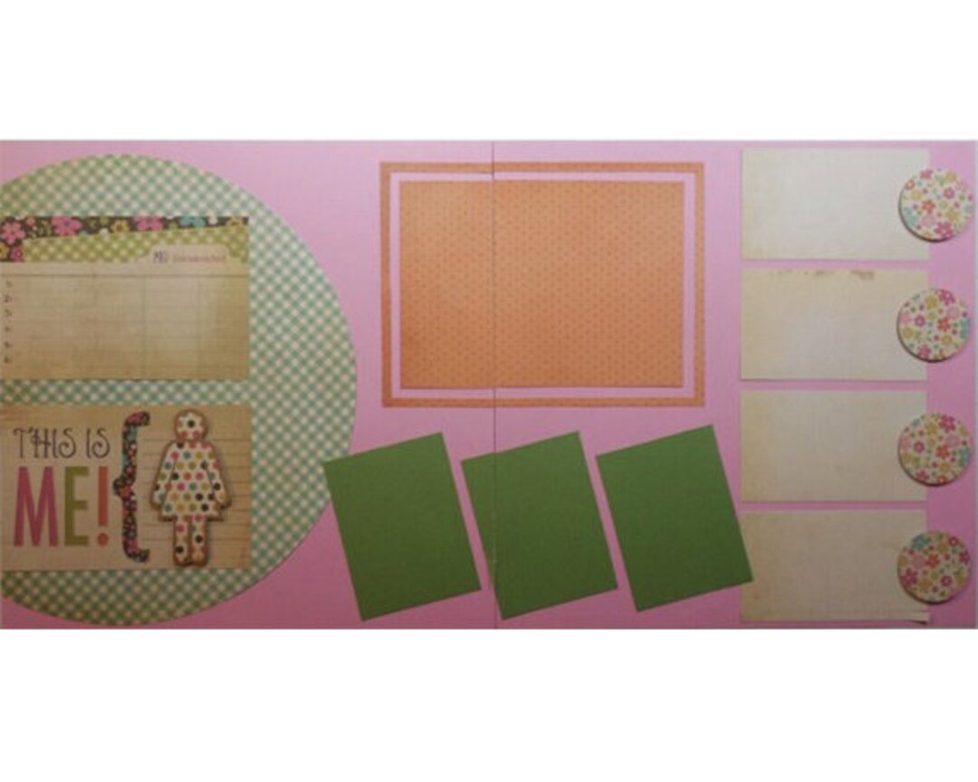 This is Me Girl Scrapbook Page Kit - Etsy
