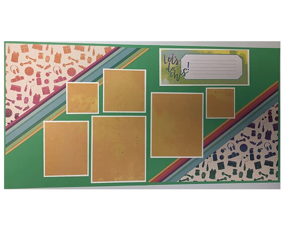 Let's Do This Fitness Exercise Scrapbook Page Kit - Etsy