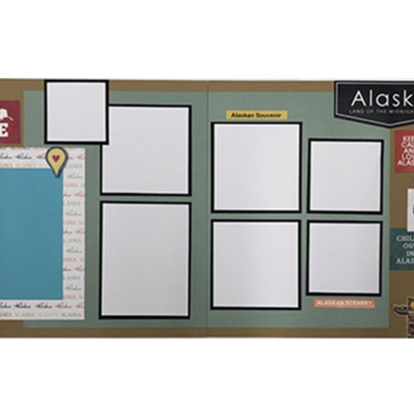 Alaska Scrapbook Layouts - Etsy