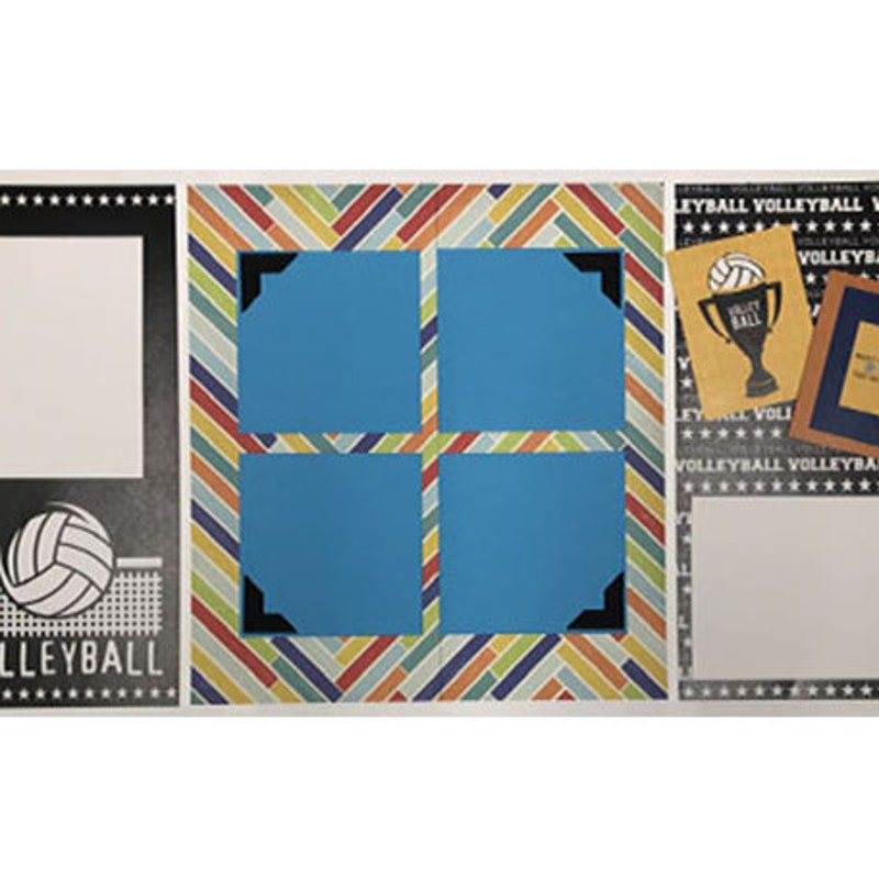 Volleyball Scrapbook Pages - Etsy