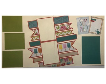 Summer 4 Page Scrapbook Kit Pre-cut DIY or Assembled - Etsy