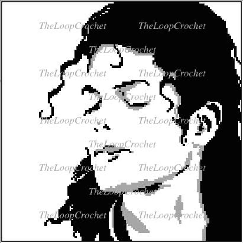 Michael Jackson Face Graphghan/throw Pattern - Etsy