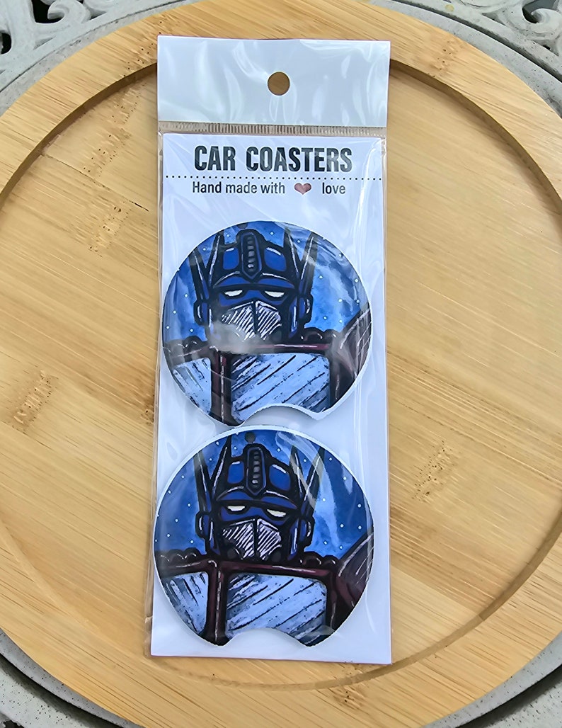 Optimus Prime Car Coasters - Etsy