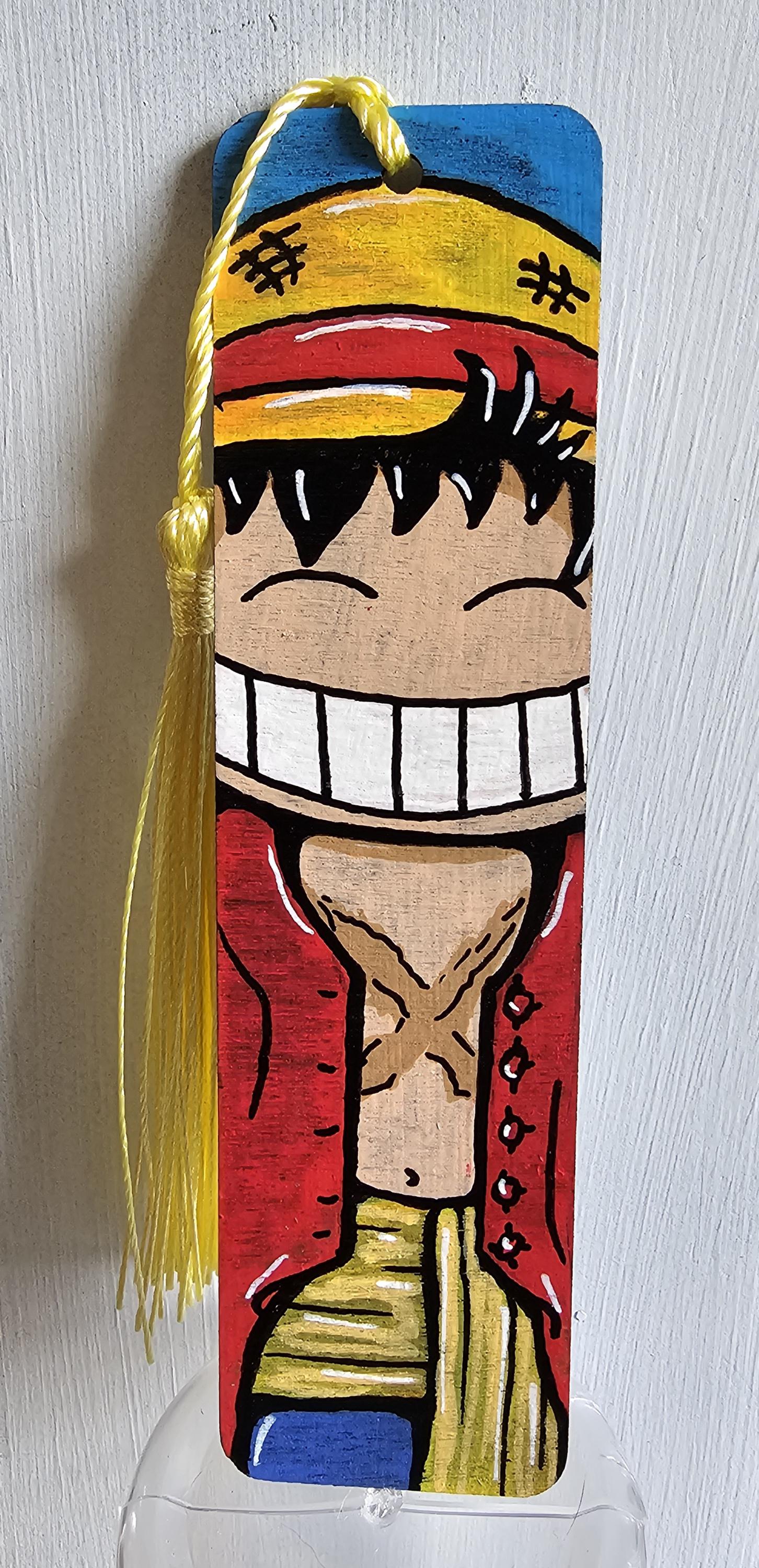 One Piece, Luffy Bookmark - Etsy