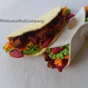 Handmade Felt Taco and Burritos - Etsy