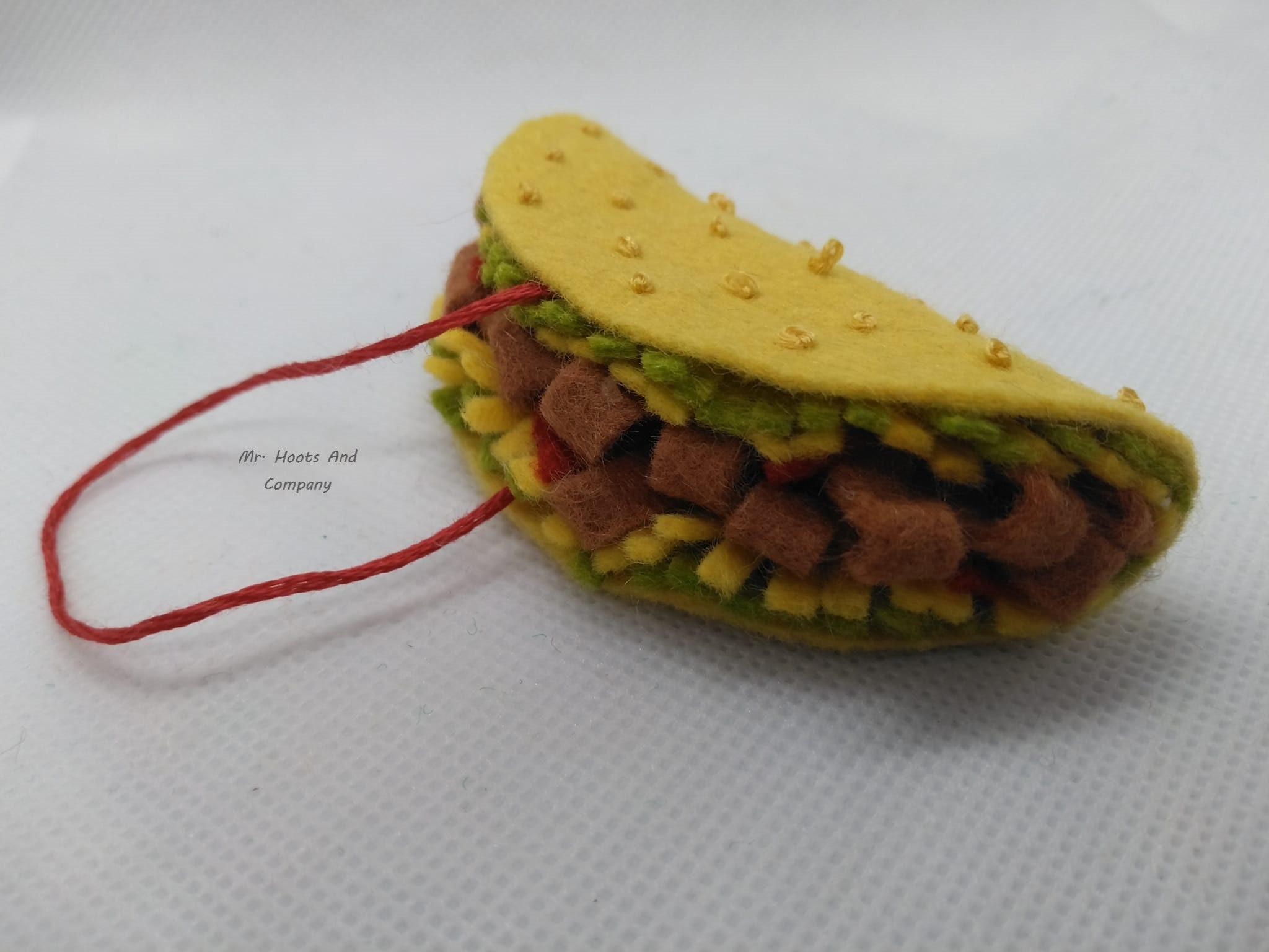 Handmade Felt Taco and Burrito Ornaments - Etsy