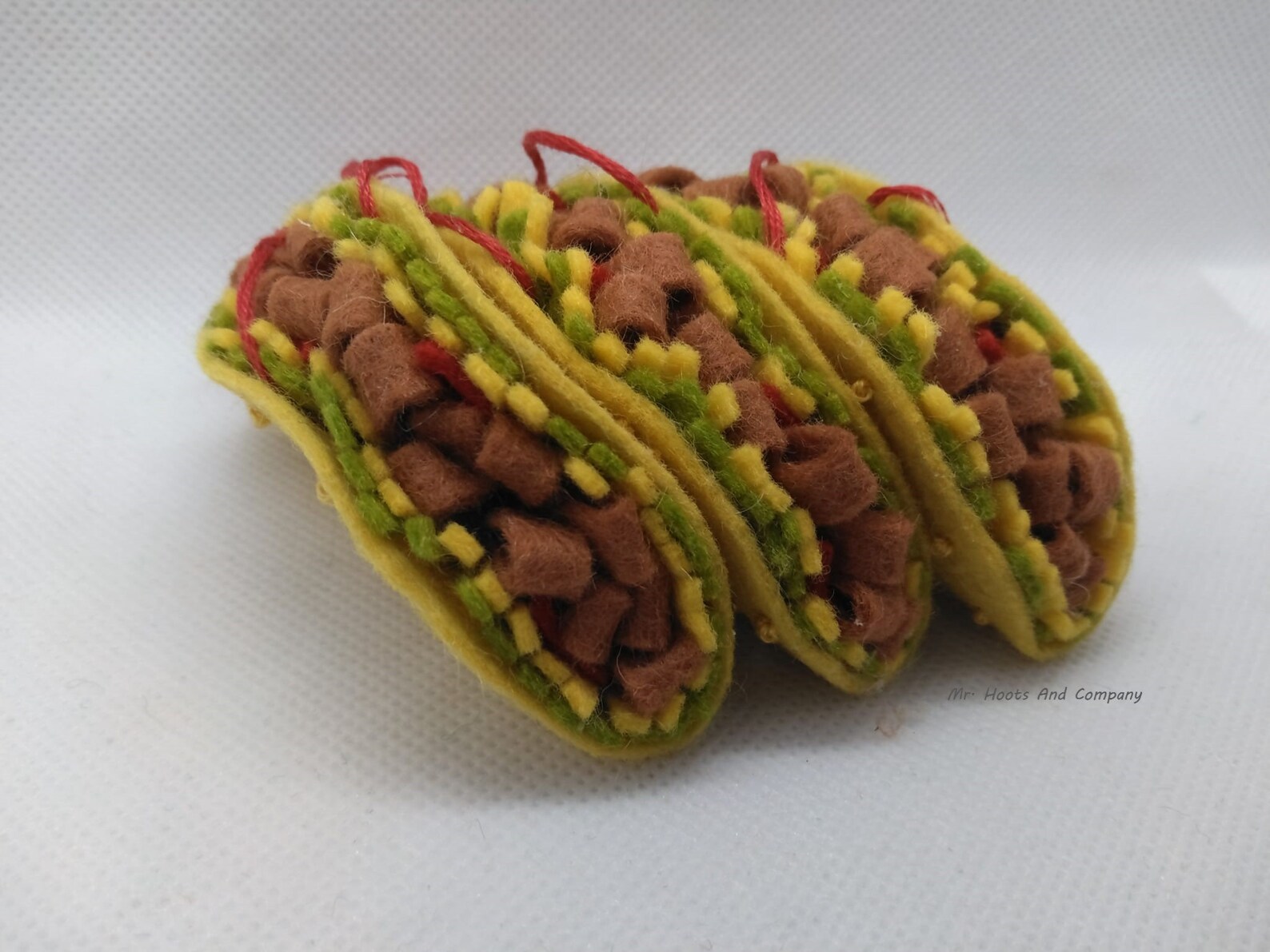 Handmade Felt Taco and Burrito Ornaments - Etsy