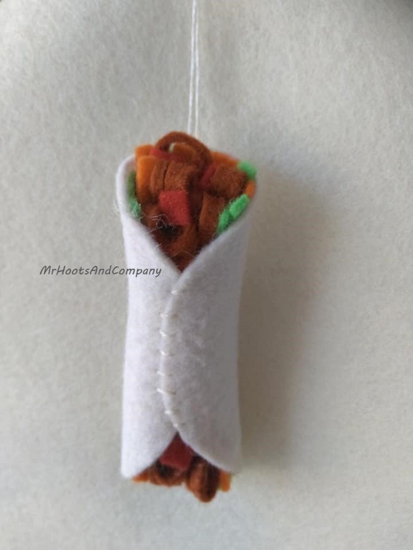 Handmade Felt Taco and Burrito Ornaments - Etsy