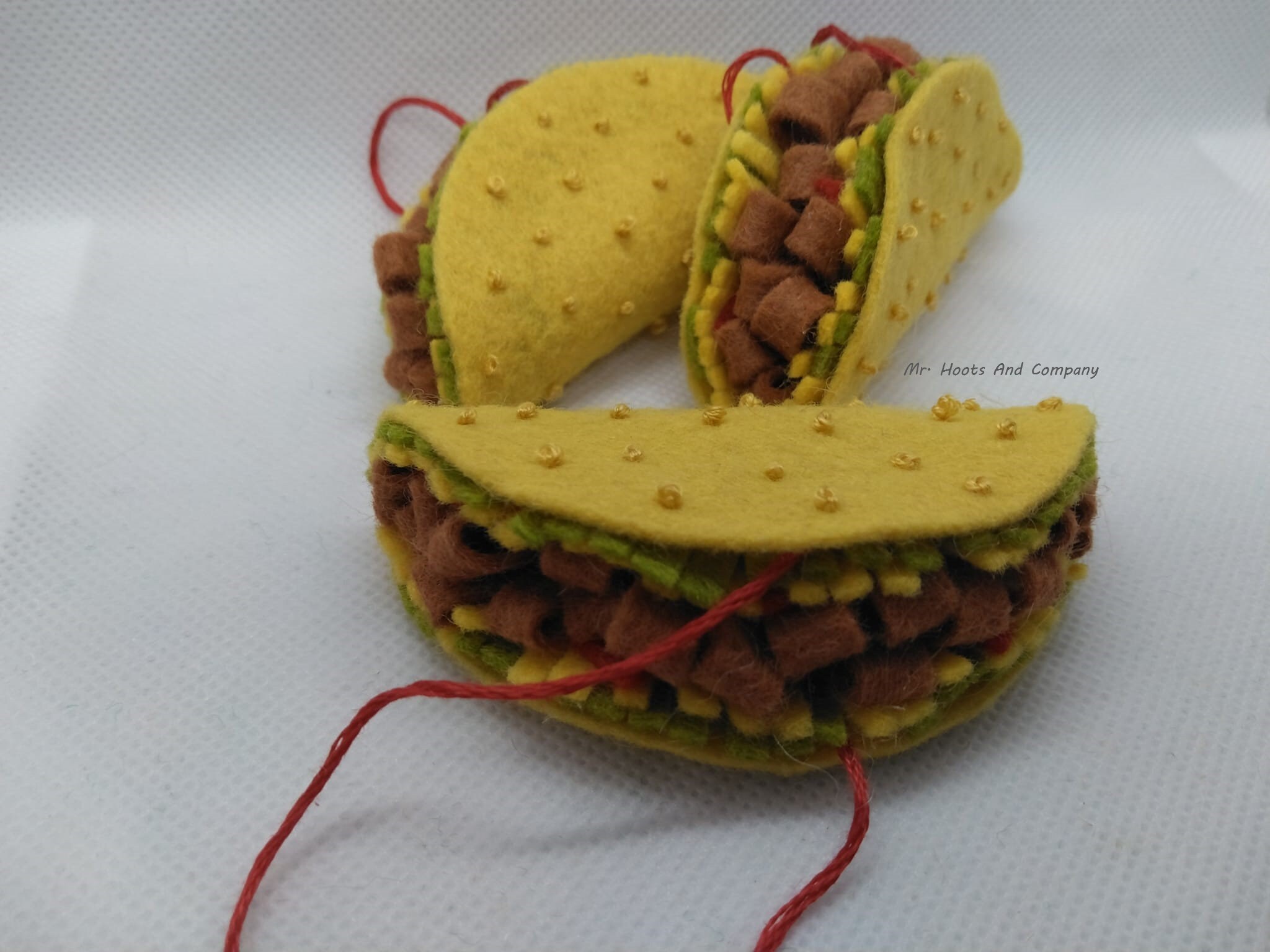 Handmade Felt Taco and Burrito Ornaments - Etsy
