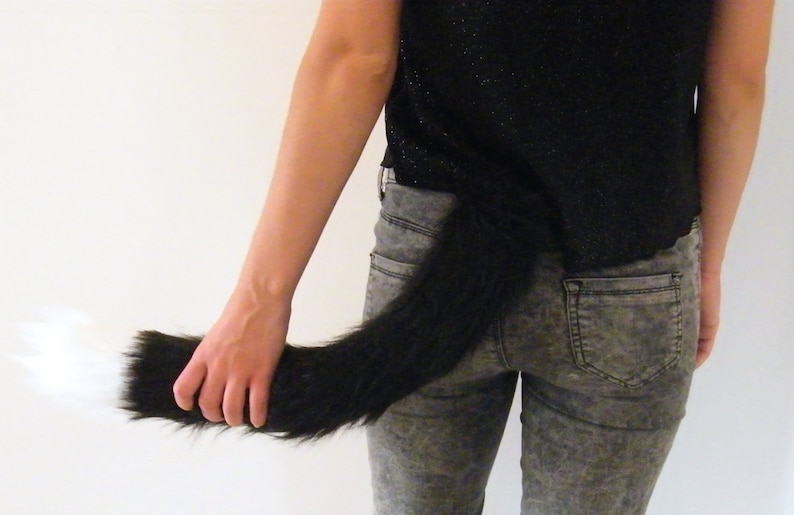 Black Cat Tail Kitten Costume Cosplay | Etsy