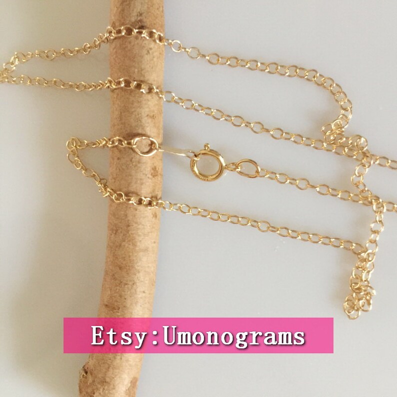 16 Inch/18 Inch 1.7mm Cable Chain Finished Necklace W/spring - Etsy