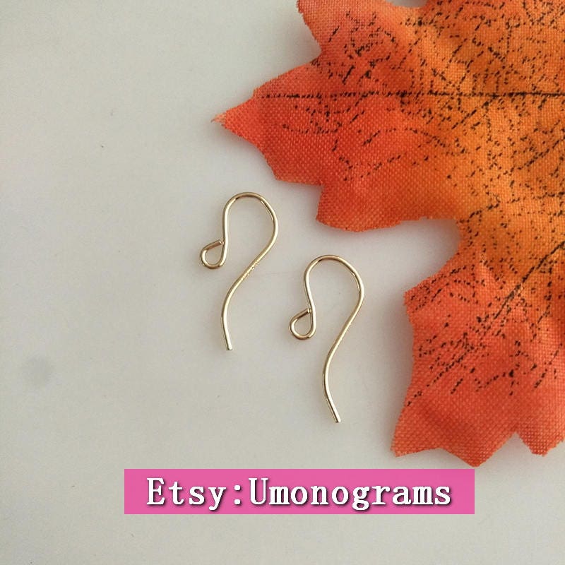 14K Gold Filled French Ear Wire 21ga0.71mm /22ga0.64mmhook - Etsy