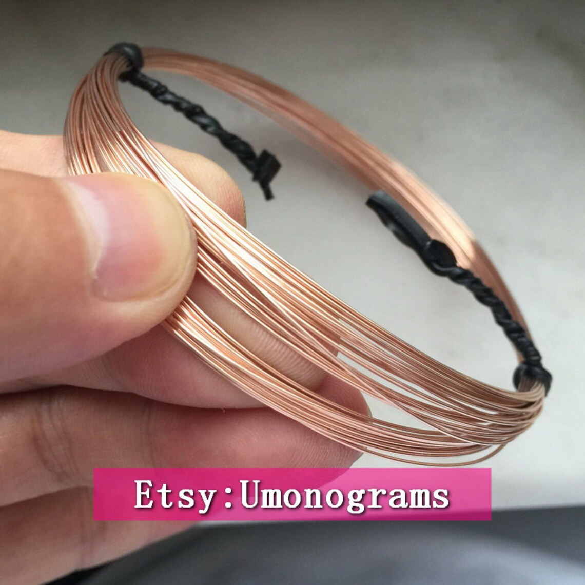 14K Rose Gold Filled 26 Gauge .016" 0.41mm Dead Soft / Half Hard Round ...