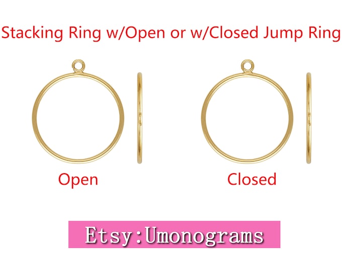 14K Yellow Gold Filled Stacking Ring W/4 2mm White 3A CZ Stone - Etsy