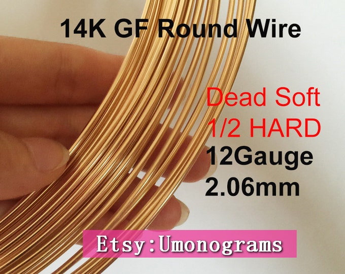 14K Yellow Gold Filled Hard Sparkle Wire - Etsy