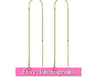 14kt Gold Filled Claspless Box Chain W/3mm Stopper Ear | Etsy