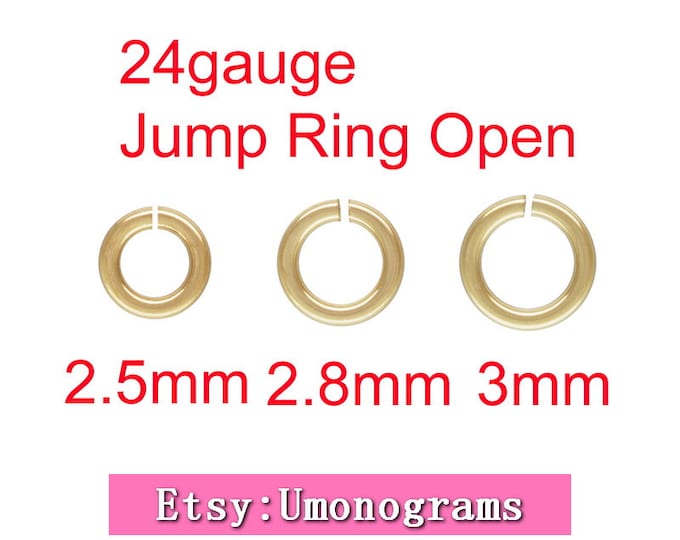 4mm Outside Diameter Open Jump Rings 20 gauge 0.81mm 14K | Etsy