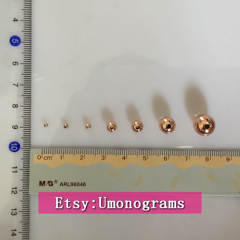 14K Rose Gold Filled 3mm Round Smooth Seamless Shiny Bright - Etsy