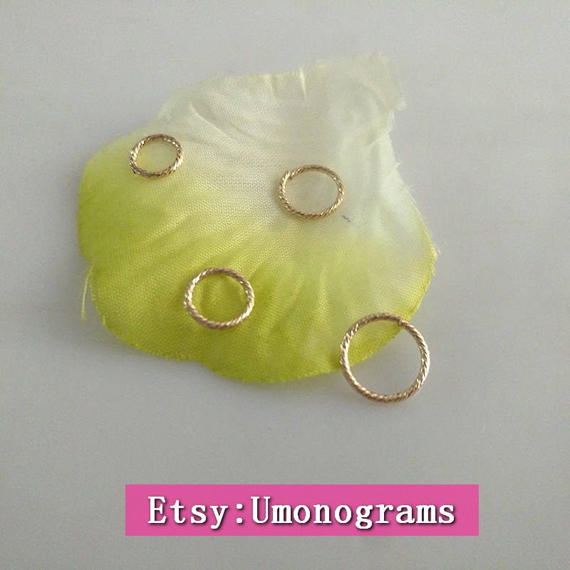 14K Gold Filled Jump Rings Sparkle Open 19ga 0.89mm | Etsy