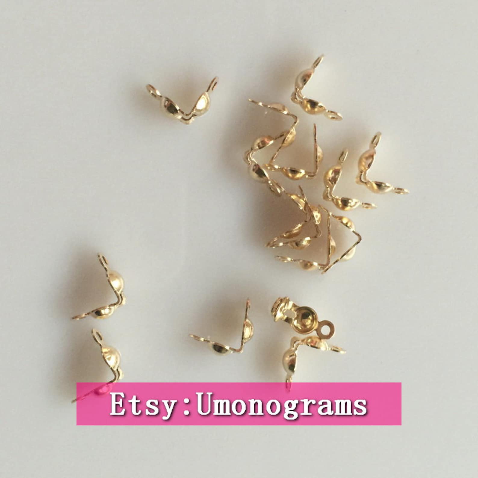 0.036 Hole Clamshell Bead Tip W/2 Rings Knot End Cover - Etsy