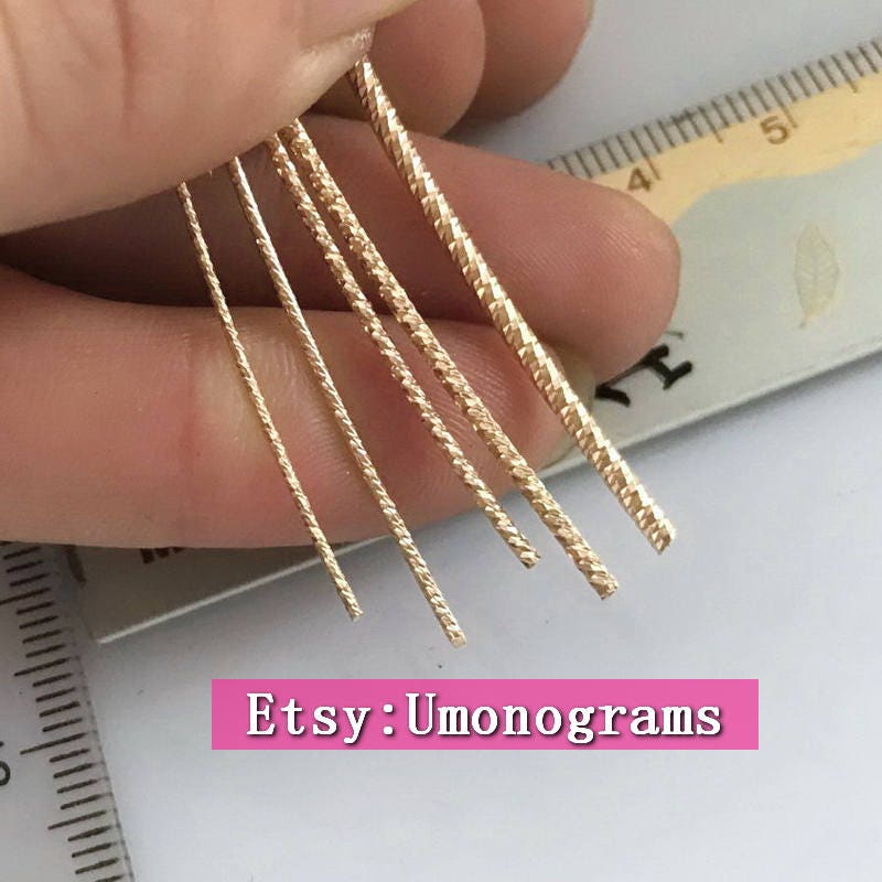 14K Yellow Gold Filled Hard Sparkle Wire - Etsy